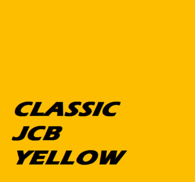 CLASSIC JCB YELLOW PAINT Machinery Tractor 1ltr of Enamel Paint Brush ...