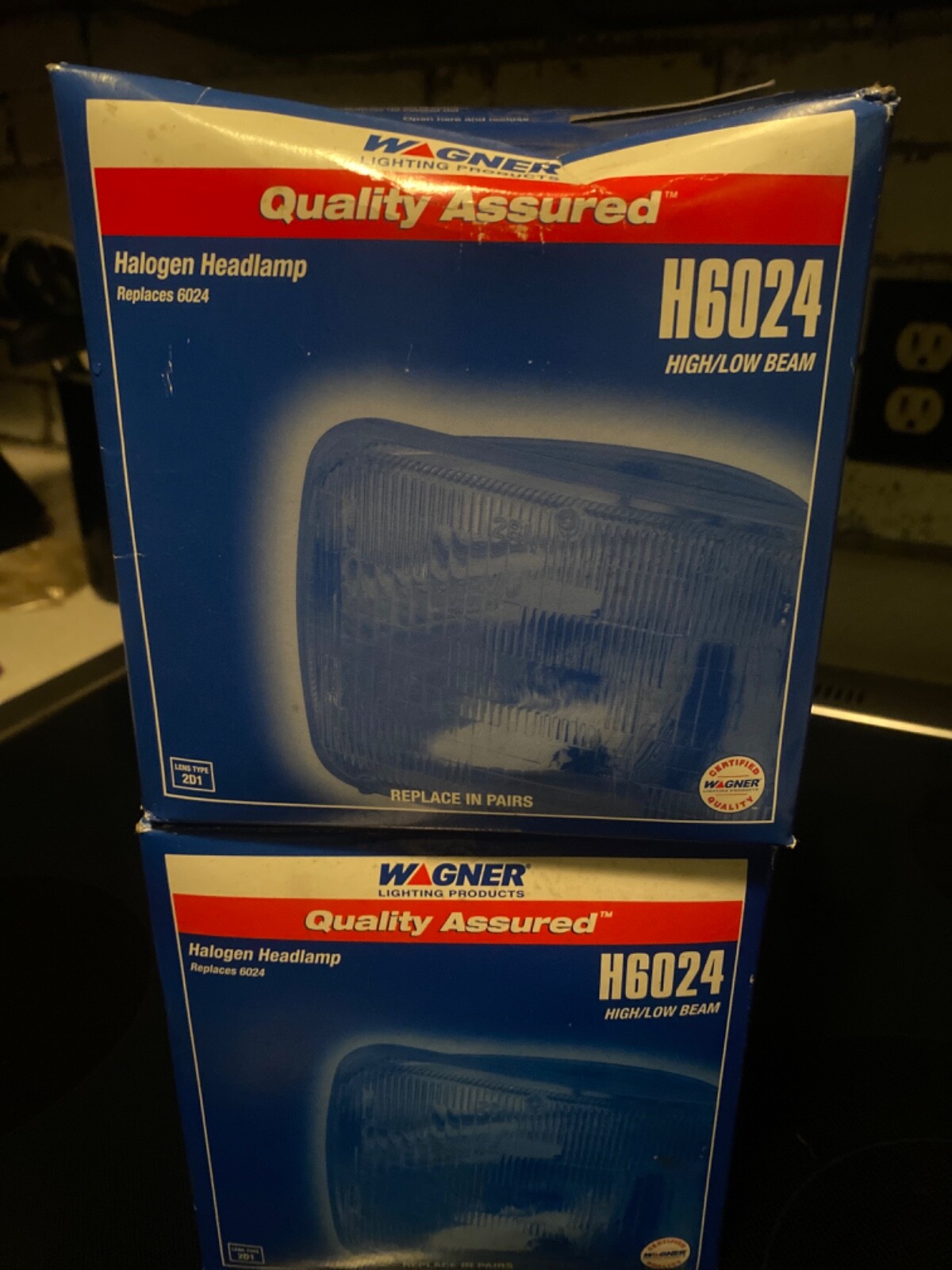 1 Pair WAGNER Halogen H6024 Headlamp High/Low Beam Replaces 6024 | eBay