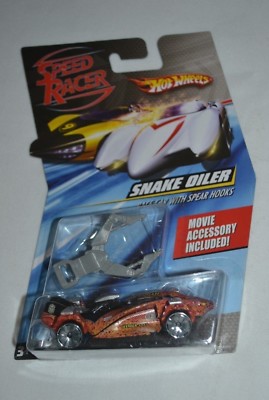 2007 HOT WHEELS SPEED RACER SNAKE OILER RACE CAR WITH SPEAR HOOKS ...