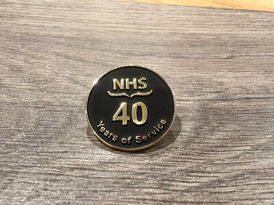 NHS Pin Badge - Nurse - Doctor - Student - 40 years Service | eBay UK