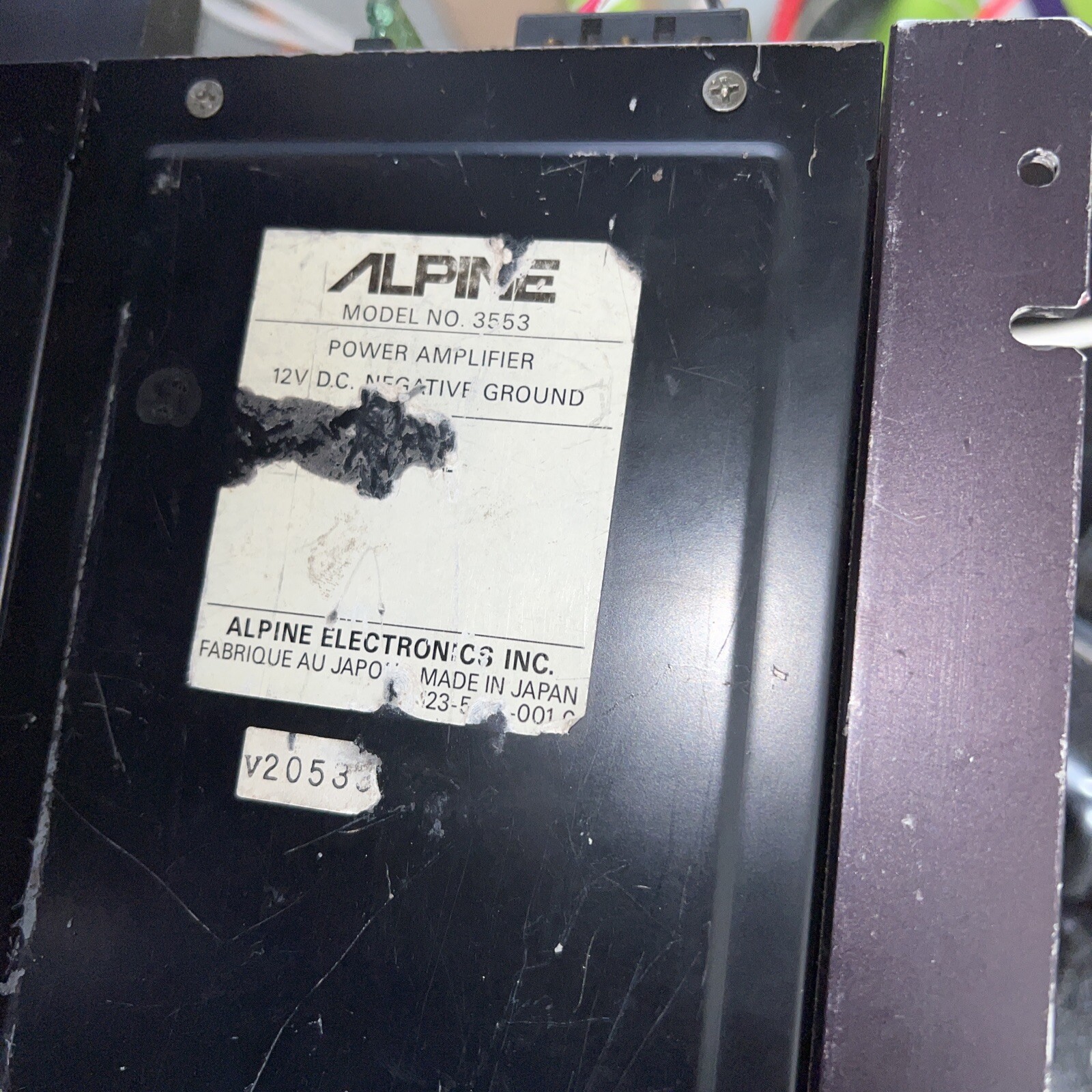 ALPINE 3553 4/3/2 Channel Power Amplifier Car truck & more very good ...