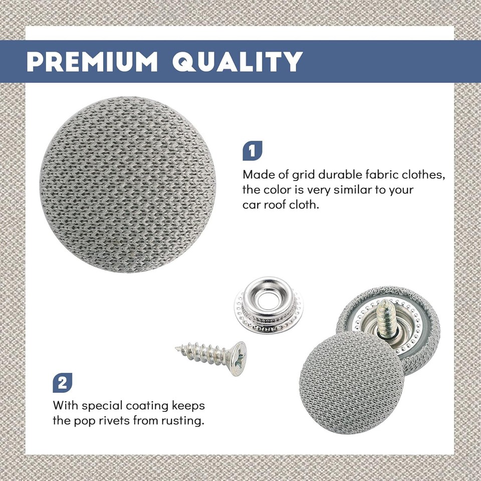 60pcs Car Roof Liner Ceiling Kit Repair Buckle Sagging Headliner Pins ...