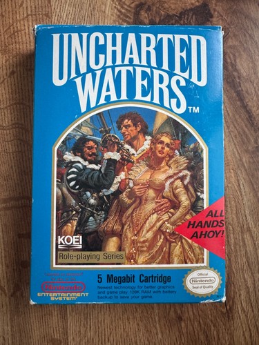 Uncharted Waters (NES) – Complete in Box: Manual,Poster(Map ...