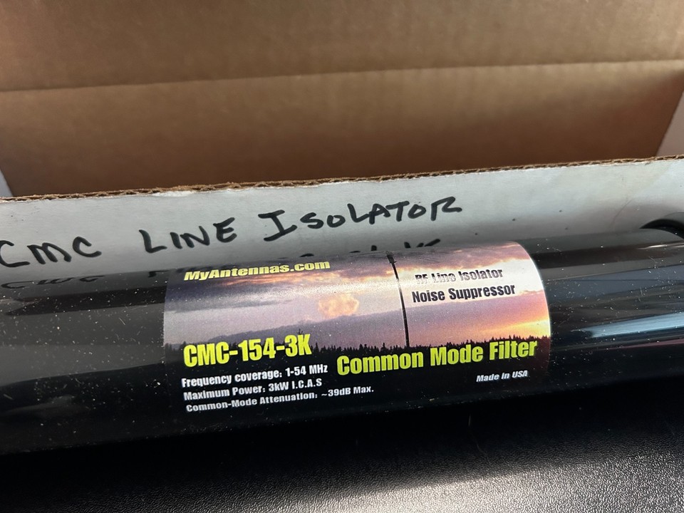 CMC-154-3K HF antenna Line Isolator 1-54 MHz/ Rated @3kW / stops RFI ...