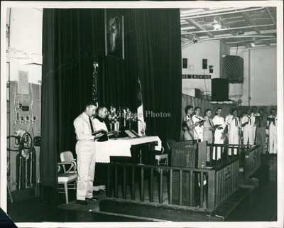 1958 Photo Military Captain Eh Fredericks Officer Commander Wasp 8X10 ...