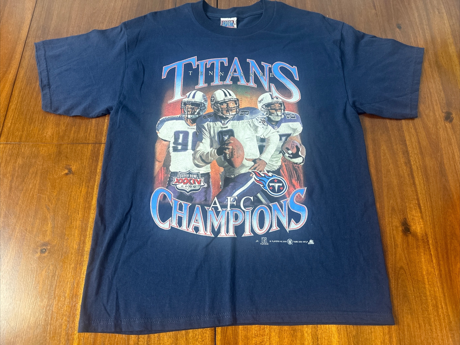 Tennessee Titans Super Bowl XXXIV 2000 Sport Attack Shirt Large Mcnair ...