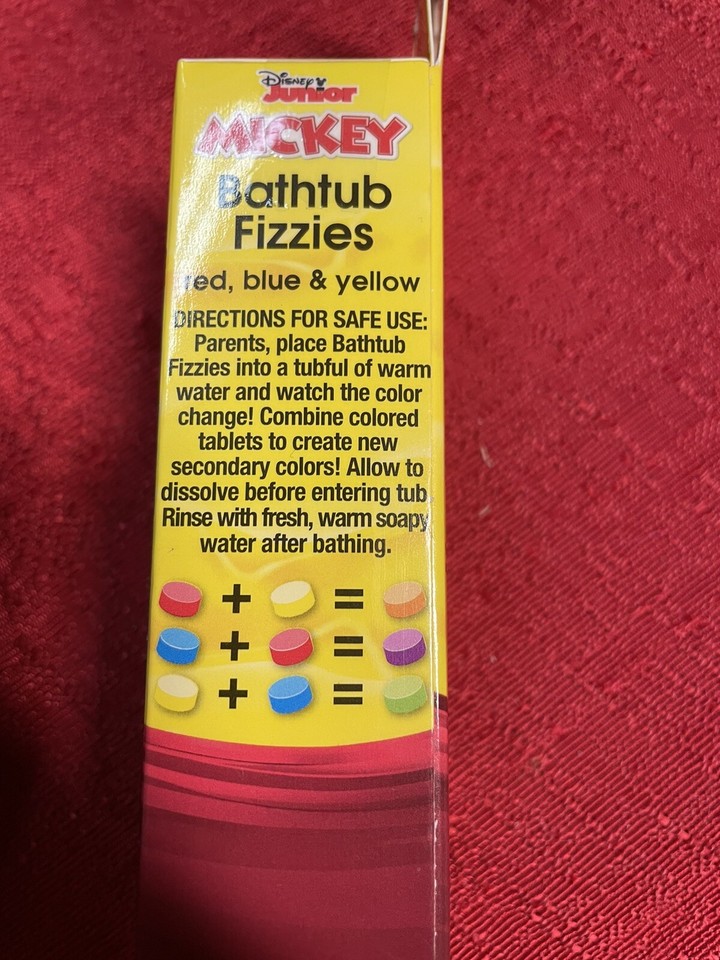 Set Of 2 Mickey Mouse Both Bomb & Bathtub Fizzies Kids Bath Bomb Set | eBay