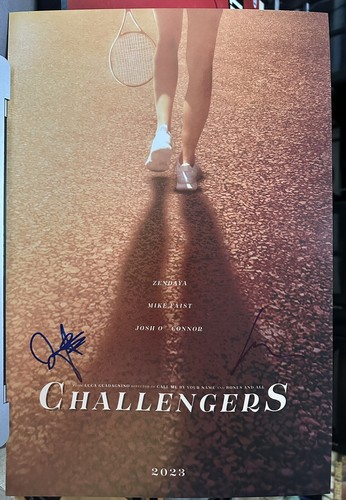 ZENDAYA SIGNED CHALLENGERS POSTER PHOTO 12X18 JOSH O’CONNOR AUTOGRAPH ...