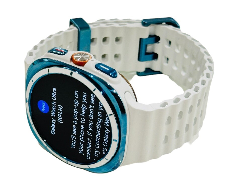 CUSTOM SKY BLUE Anodized Polished Samsung Galaxy Watch Ultra 47mm ...