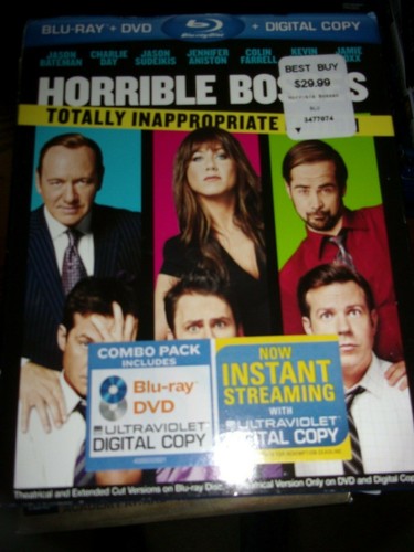 HORRIBLE BOSSES TOTALLY INAPPROPRIATE EDITION - BLU-RAY ONLY! - WATCHED ...