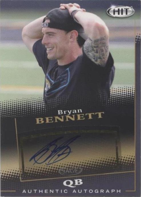 2015 Sage Hit - Autographs Bryan Bennett #A57 Black (AU, RC) for sale ...