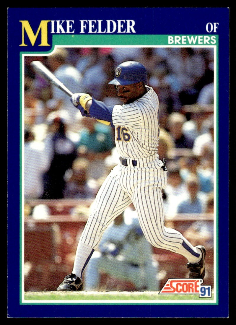 1991 Score #97 Mike Felder Milwaukee Brewers | eBay