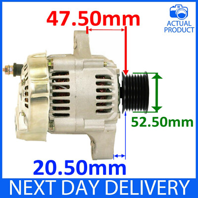 LIGHT WEIGHT 3.2KG 2-PIN ALTERNATOR WITH 7-RIBBED PULLEY 50amp FOR KIT ...