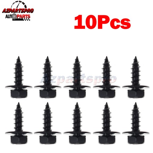 10pcs Bolts Screws for BMW 9mm Hex Head Under Car Panels Rocker Panels ...