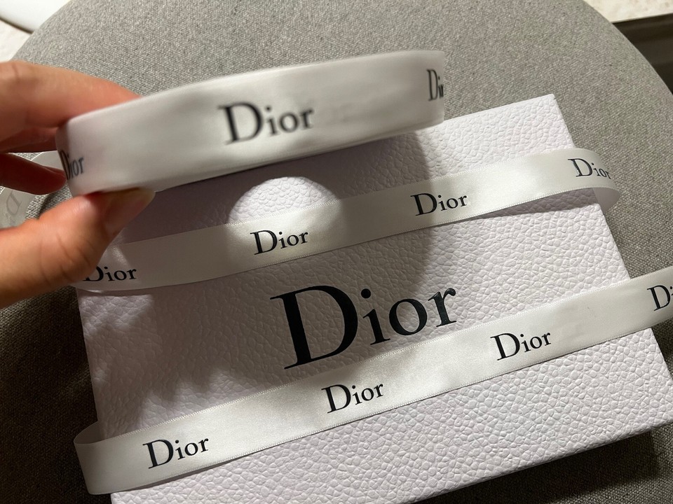 CHRISTIAN DIOR Ribbon White Wide 2CM Length(6.5 Feet) DIY By 2⃣️ yard ...