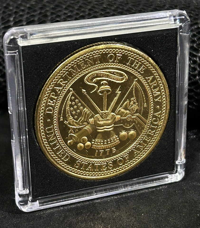 US ARMY STAFF SERGEANT E-6 Challenge Coin with Case-US Military Gift ...
