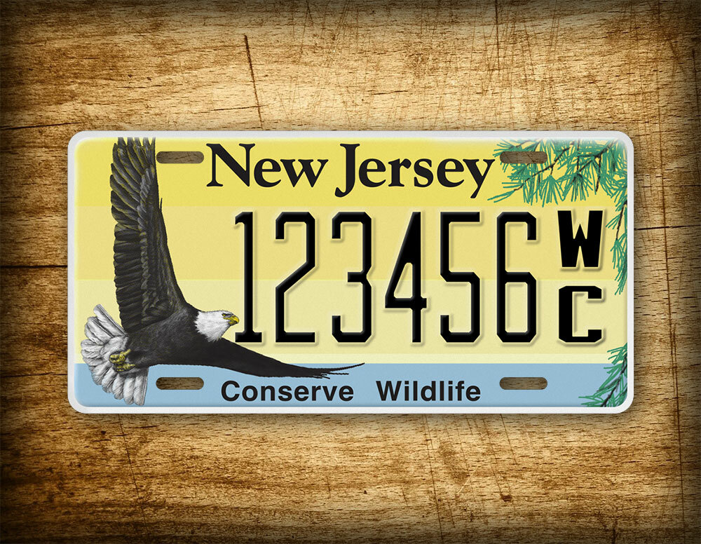 Custom New Jersey Conserve Wildlife License Plate ANY TEXT Personalized ...