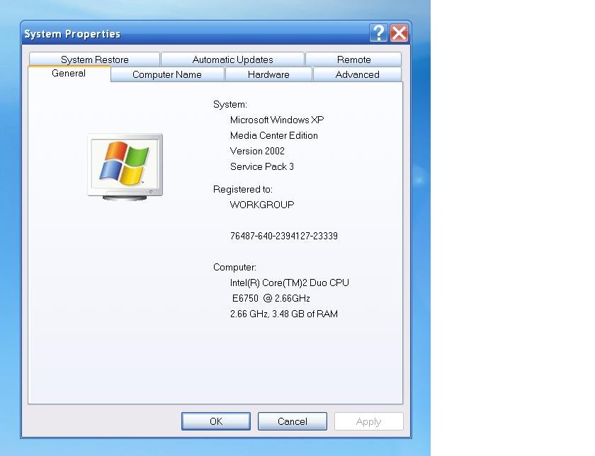 HP Compaq DC7800 CMT Intel Core 2 Duo E6750 2.66Ghz 4Gb Ram 120GB SSD Windows XP | eBay