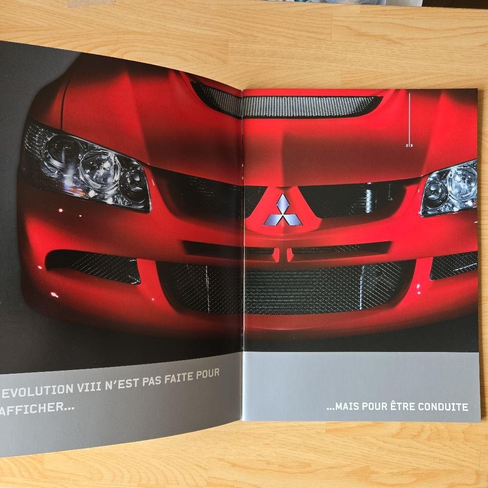 Brochure catalogo Mitsubishi Lancer Evolution VIII Evo 8 2004 francese ...