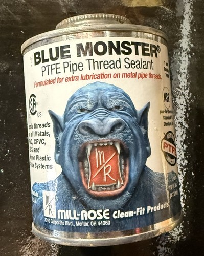 Blue Monster 76003 Heavy-Duty Industrial Grade PTFE Pipe Thread Sealant ...