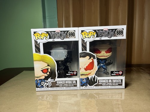 Funko Pop Fantastic 4 Venomized Invisible women and Reed Richards | eBay