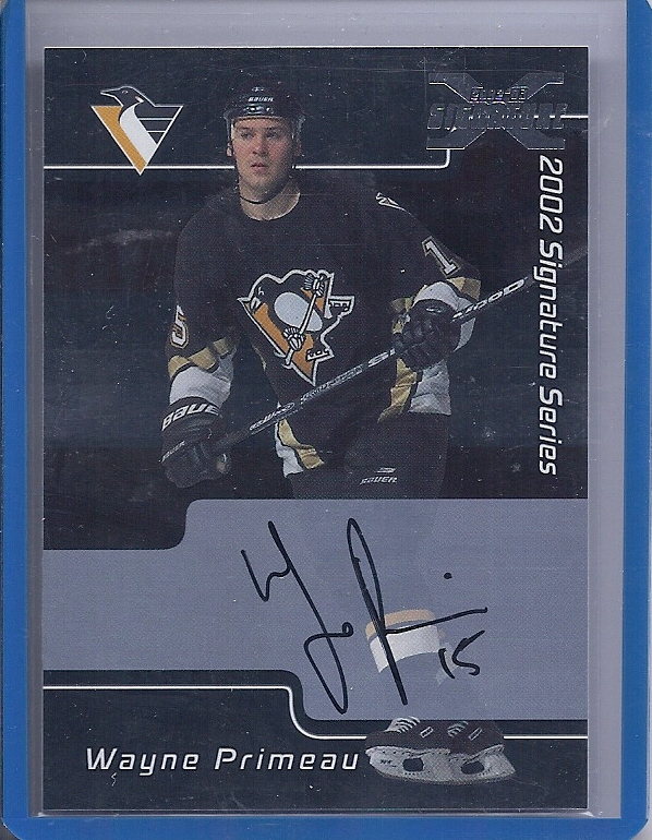 2002-03 BE A PLAYER SIGNATURE SERIES WAYNE PRIMEAU 01-02 BUYBACK ...