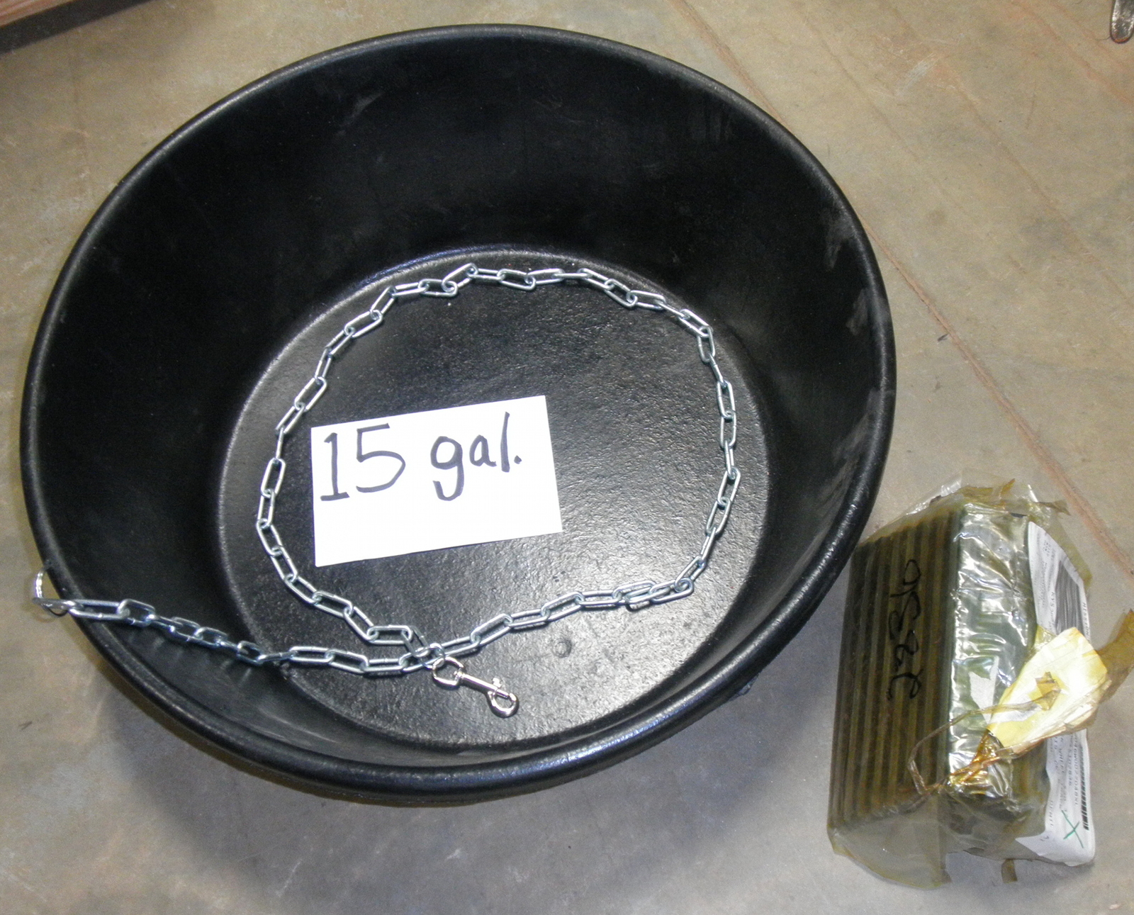 4940-01-535-7653 Drip Pan w/ 6' Chain and Chock 15 Gallon US Army TACOM ...