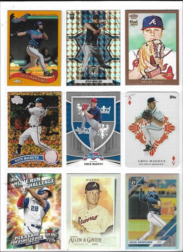 ATLANTA BRAVES - 49 VARIOUS BASEBALL PARALLEL/INSERT CARD LOT #2 | eBay