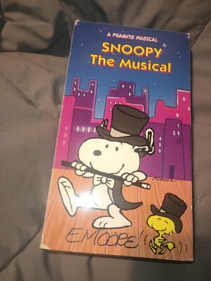 Snoopy The Musical VHS 1995 Slipsleeve Peanuts Home Video Schulz Rare ...