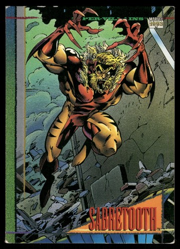 Sabretooth P 31 1993 SkyBox Marvel Universe Marvel Card | eBay