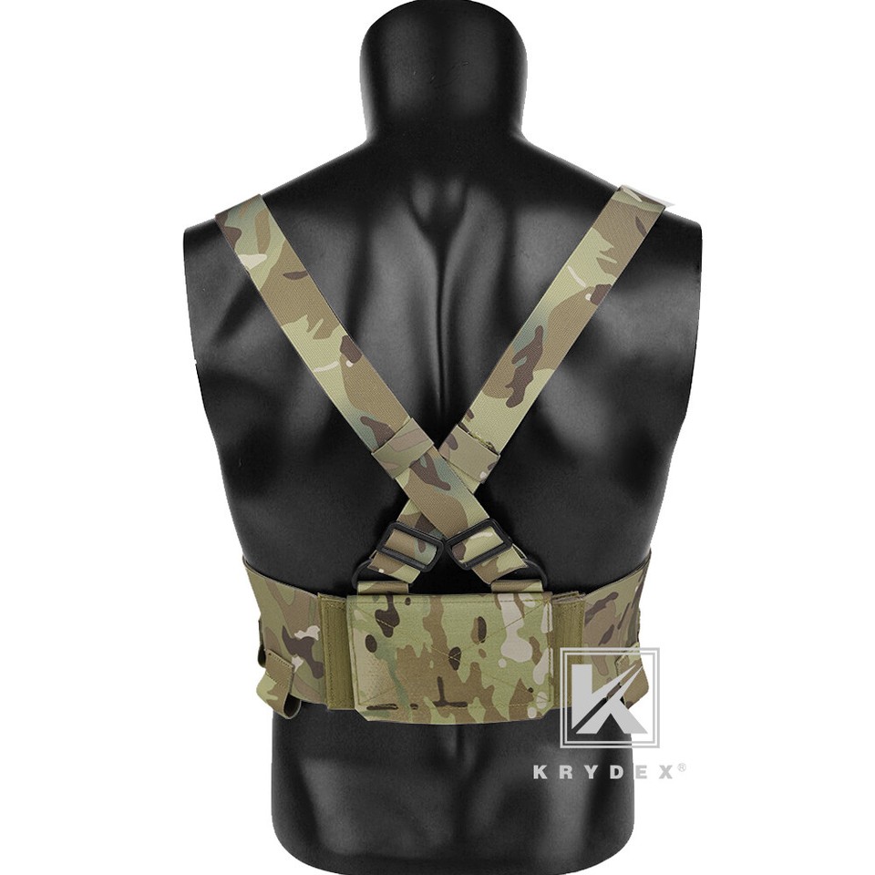 KRYDEX Concealed Carry Low-Vis 5.56 Ready Chest Rig Tactical Elastic ...