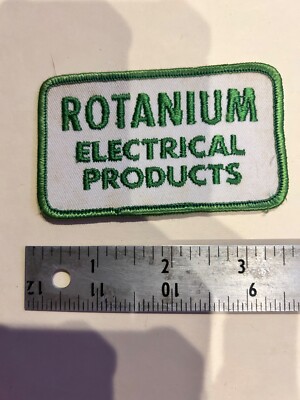 Rotanium Electrical Products Patch | eBay