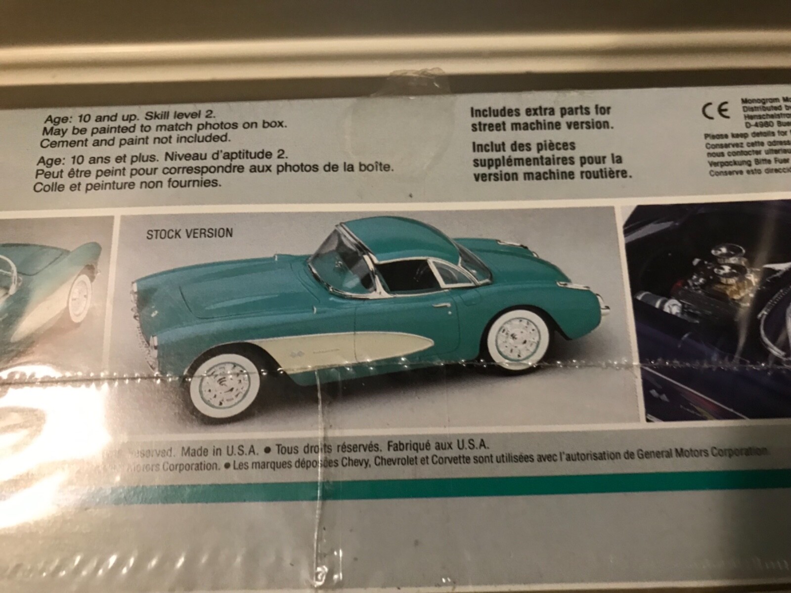 MONOGRAM '57 CORVETTE ROADSTER model Kit #2924 skill 2 | eBay