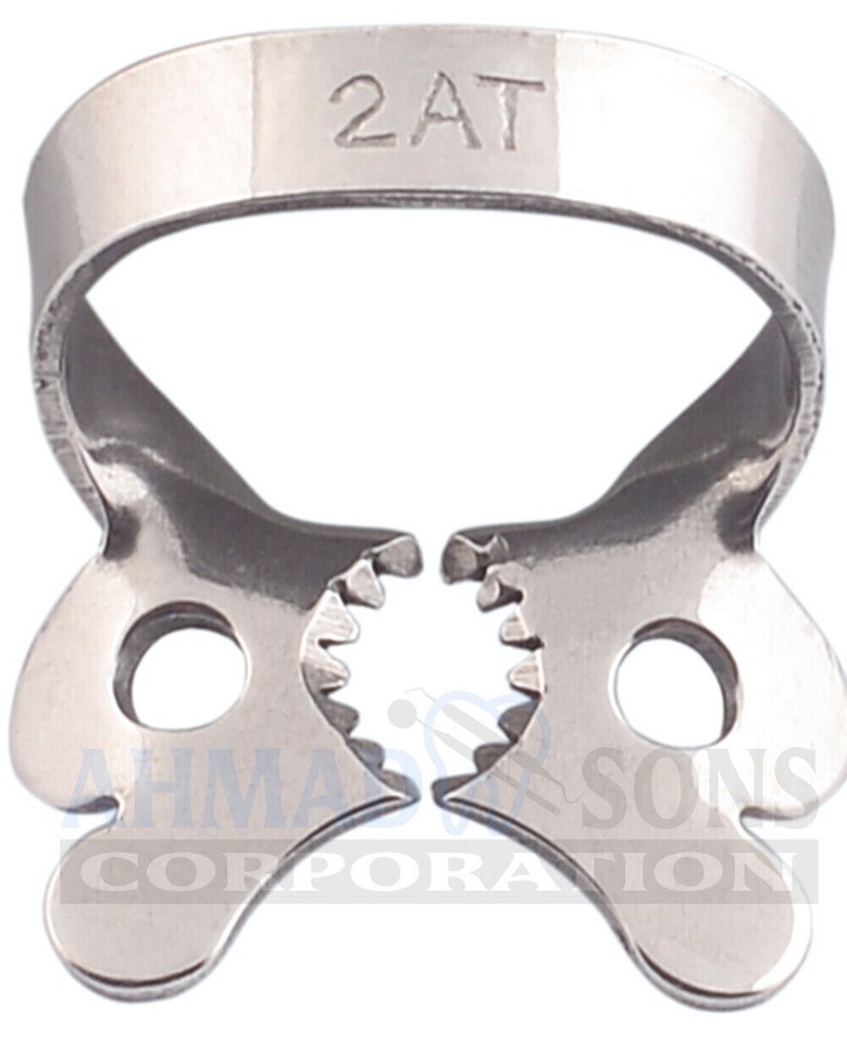 100 PCS Dental Rubber Dam Clamps Endodontics Ivory Retractors Premolar ...