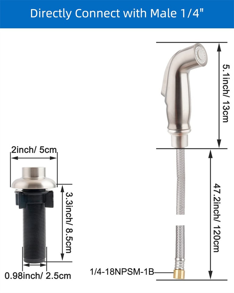 Kitchen Side Sprayer,Kitchen Sink Sprayer Replacement,Kitchen Sink ...