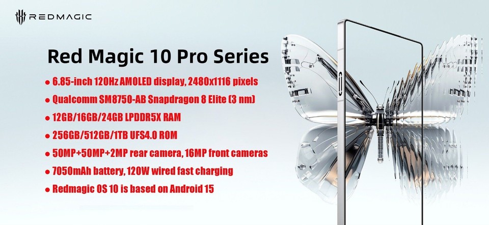 ZTE nubia Red Magic 10 Pro + 6,85 "AMOLED 50MP Snapdragon 7050mAh Por ...