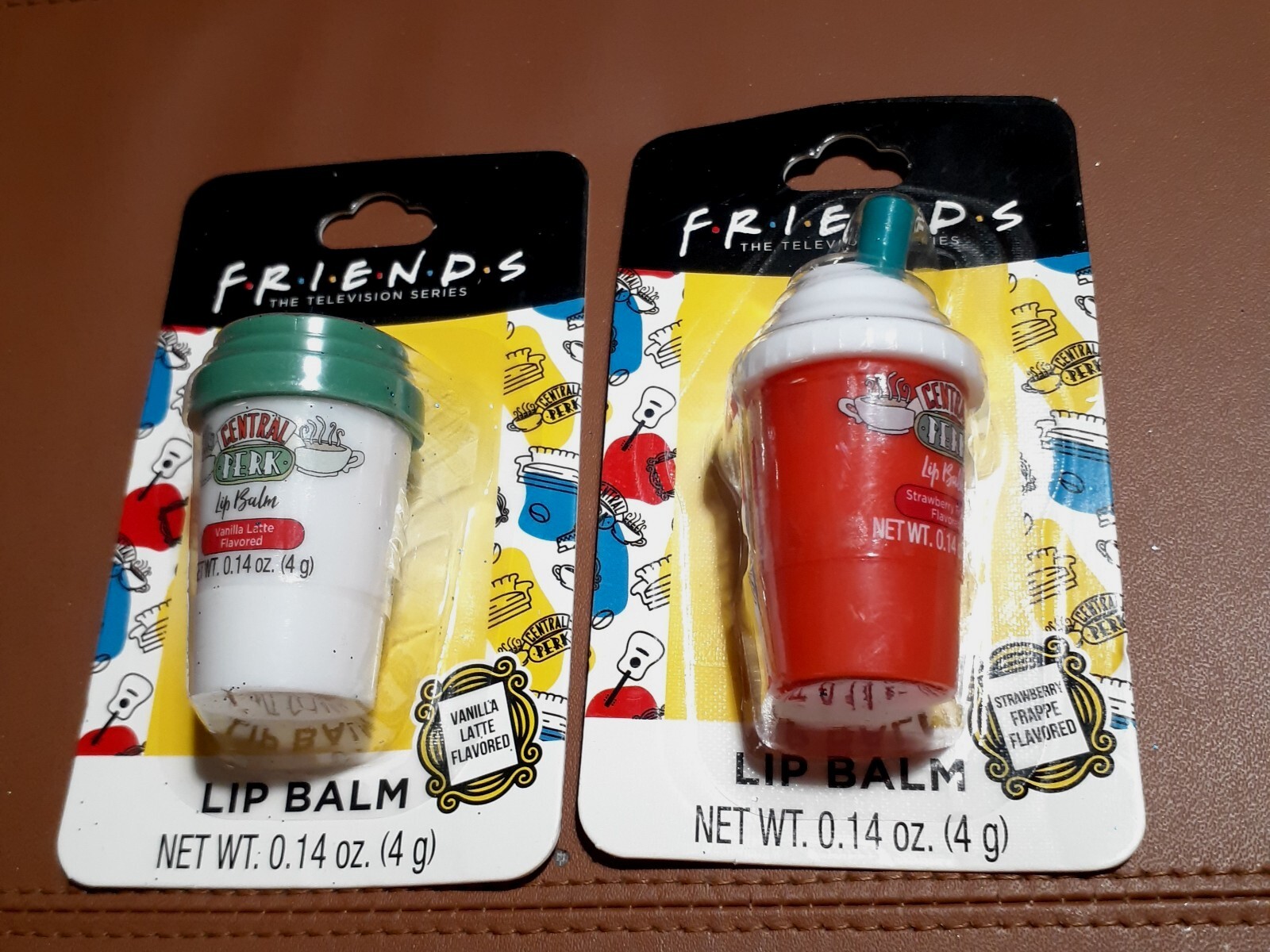TV Show Friends Lip Balms Set of 2, Vanilla Latte, Strawberry Frappe ...