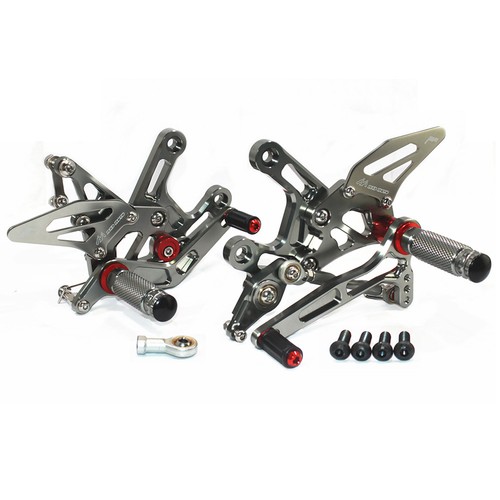 Full Adjustable Rearset Foot Pegs quick shifter Reverse Shift ZX10R ...