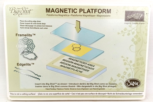 Sizzix Big Shot MAGNETIC PLATFORM Stampin Up Framelits Edgelits ...