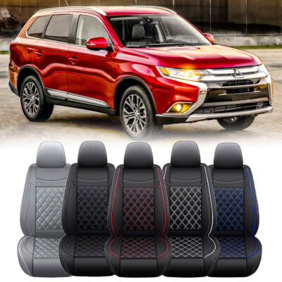 Luxury Leather Car Seat Cover Cushion Protector For Mitsubishi ...