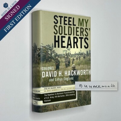 Signed Bookplate "Steel My Soldiers' Hearts" David Hackworth (2002 ...