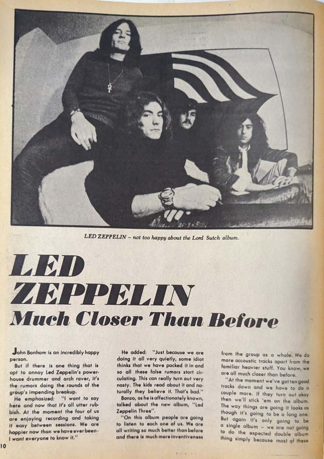 Hit Parader Magazine January 1971 Mick Jagger, Led Zeppelin, Jefferson ...