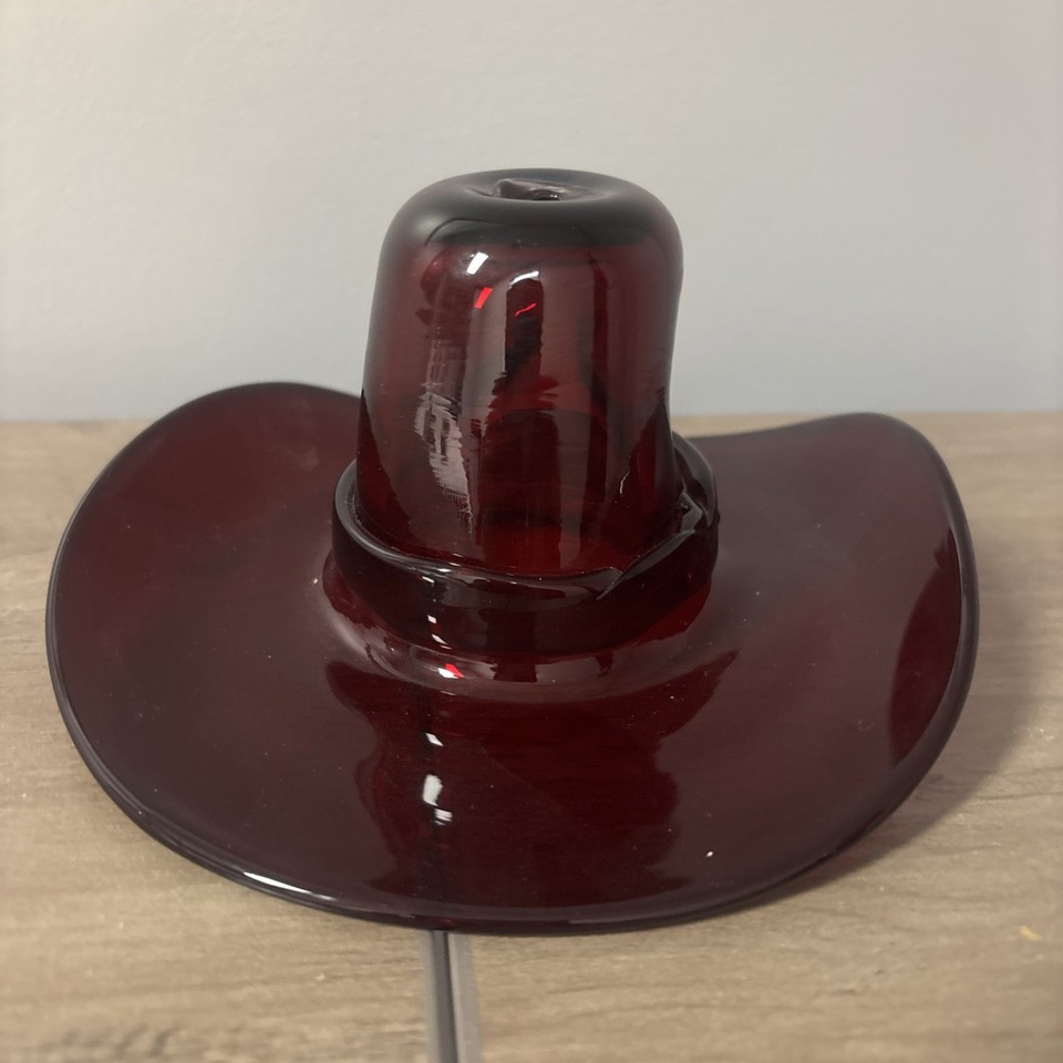 Blenko Glass Red Cowboy Hat | eBay