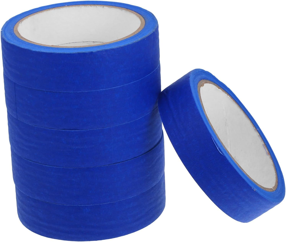 Flexible Crepe Paper Masking Tape 6 Rolls Painters Tape Adhesive ...