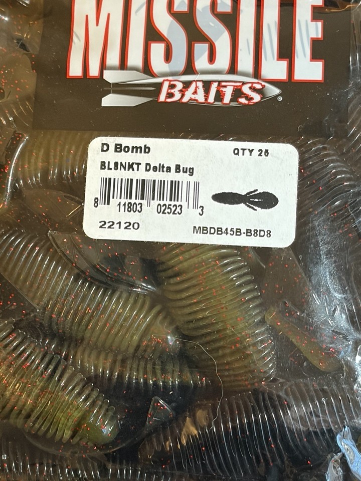 Missile Baits D Bomb Soft Plastic Baits - BULK 25 Count Packs Bl8nkt ...