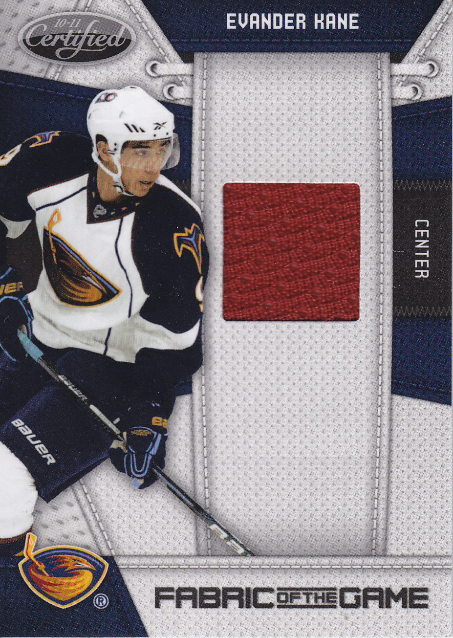 2010-11 Certified, Fabric of the Game, #EVK Evander Kane/250, INV83 | eBay