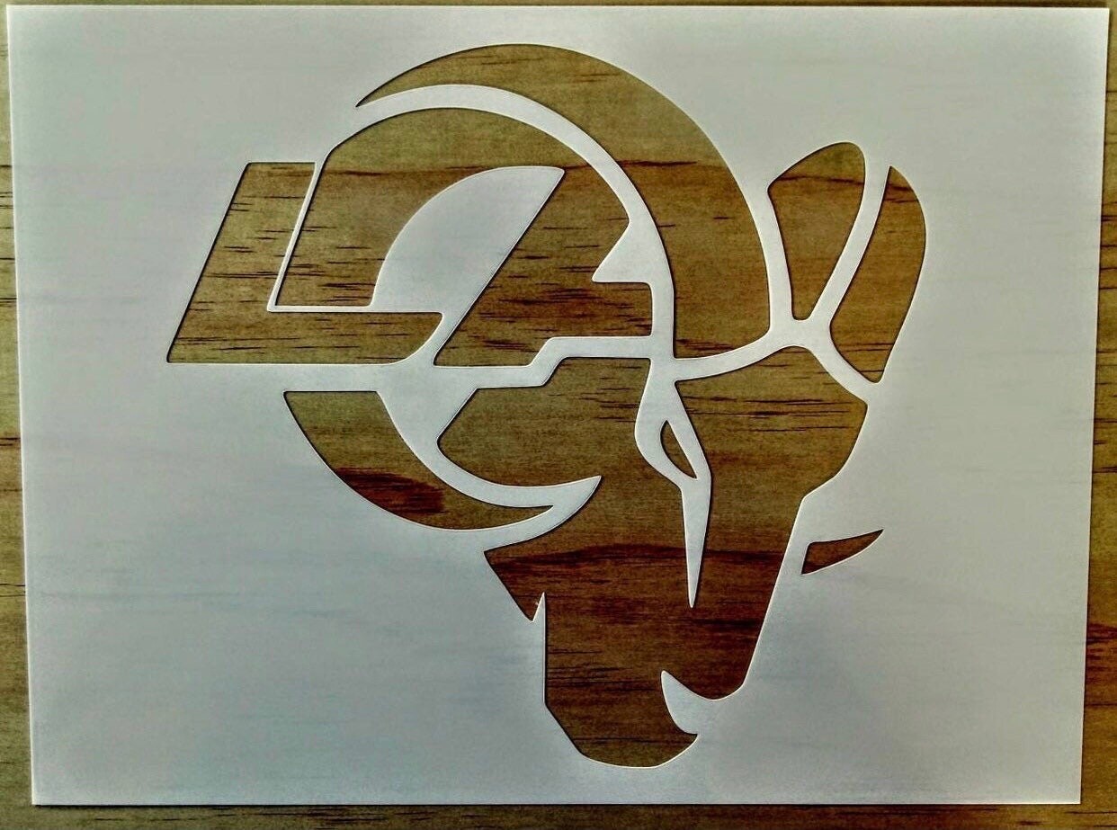NFL stencils for painting/tracing/drawing Size 10X8 Los Angeles RAMS ...