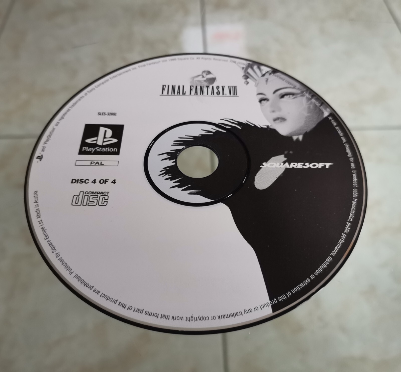 Sony PlayStation 1 PS1 [CD N°4 ] Jeu Final Fanatsy VIII 8 PAL FR | eBay