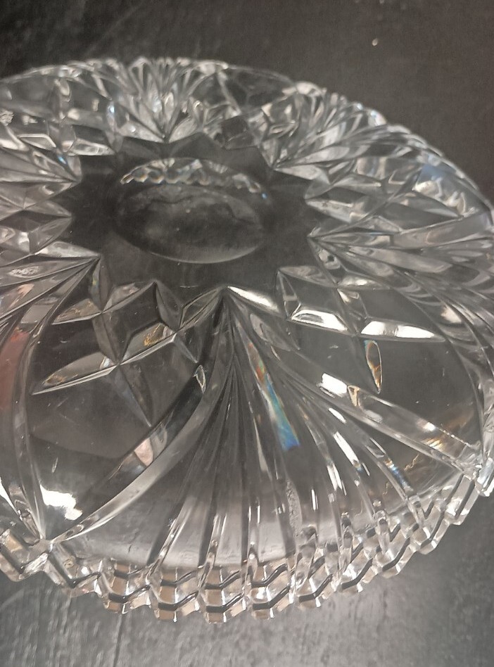 Vintage American Brilliant Sawtooth Edge Cut Lead Crystal Candy/ Cookie ...
