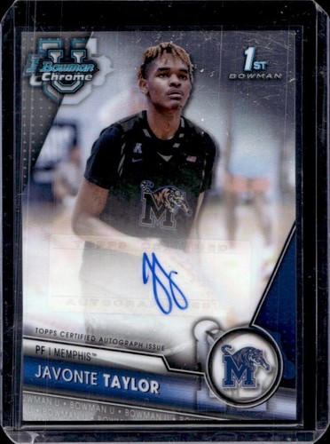Javonte Taylor Memphis Basketball Topps Autograph Rookie Card Auto NCAA ...